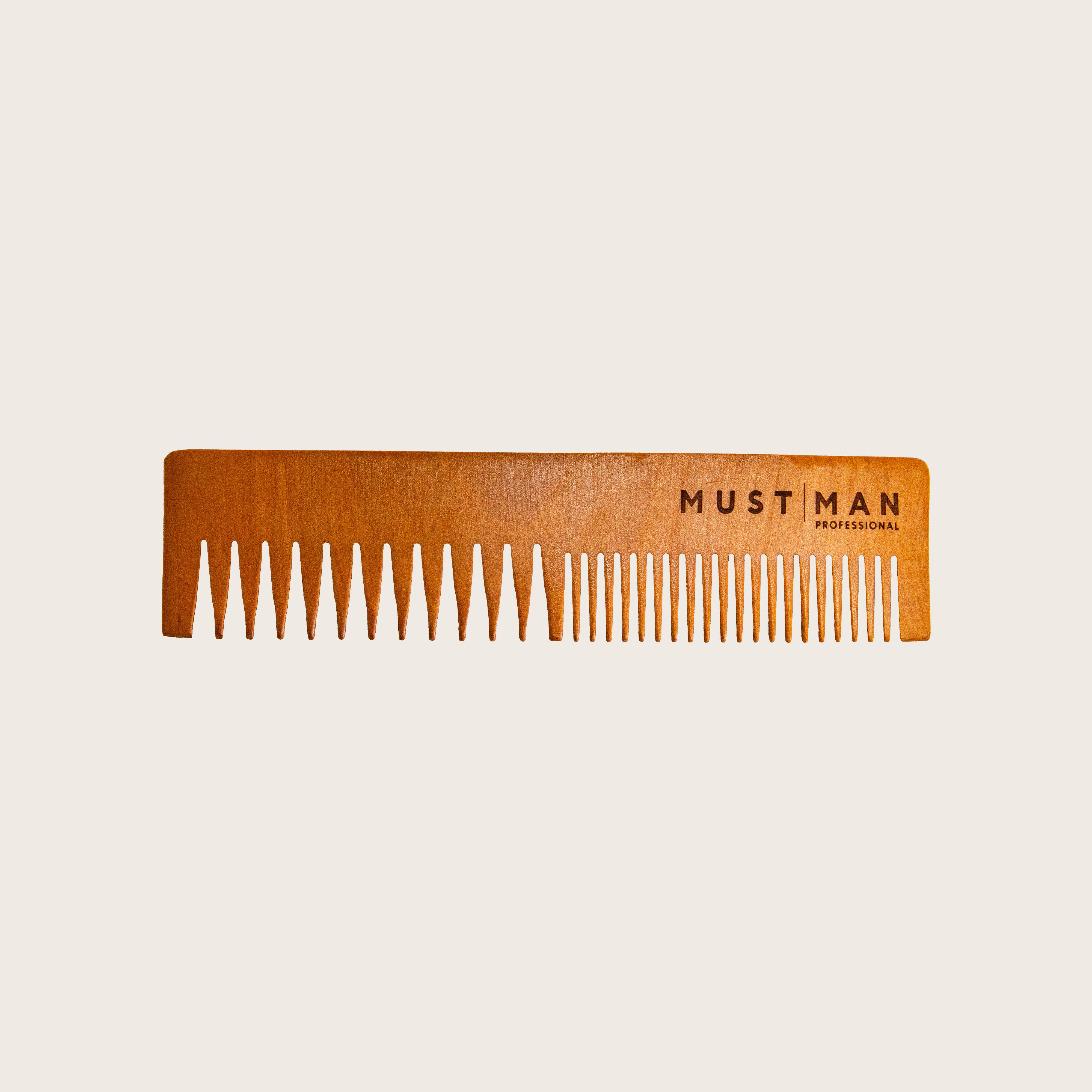 Styling Hero Peach Wood Hair Comb for Men – Must Man Professional™